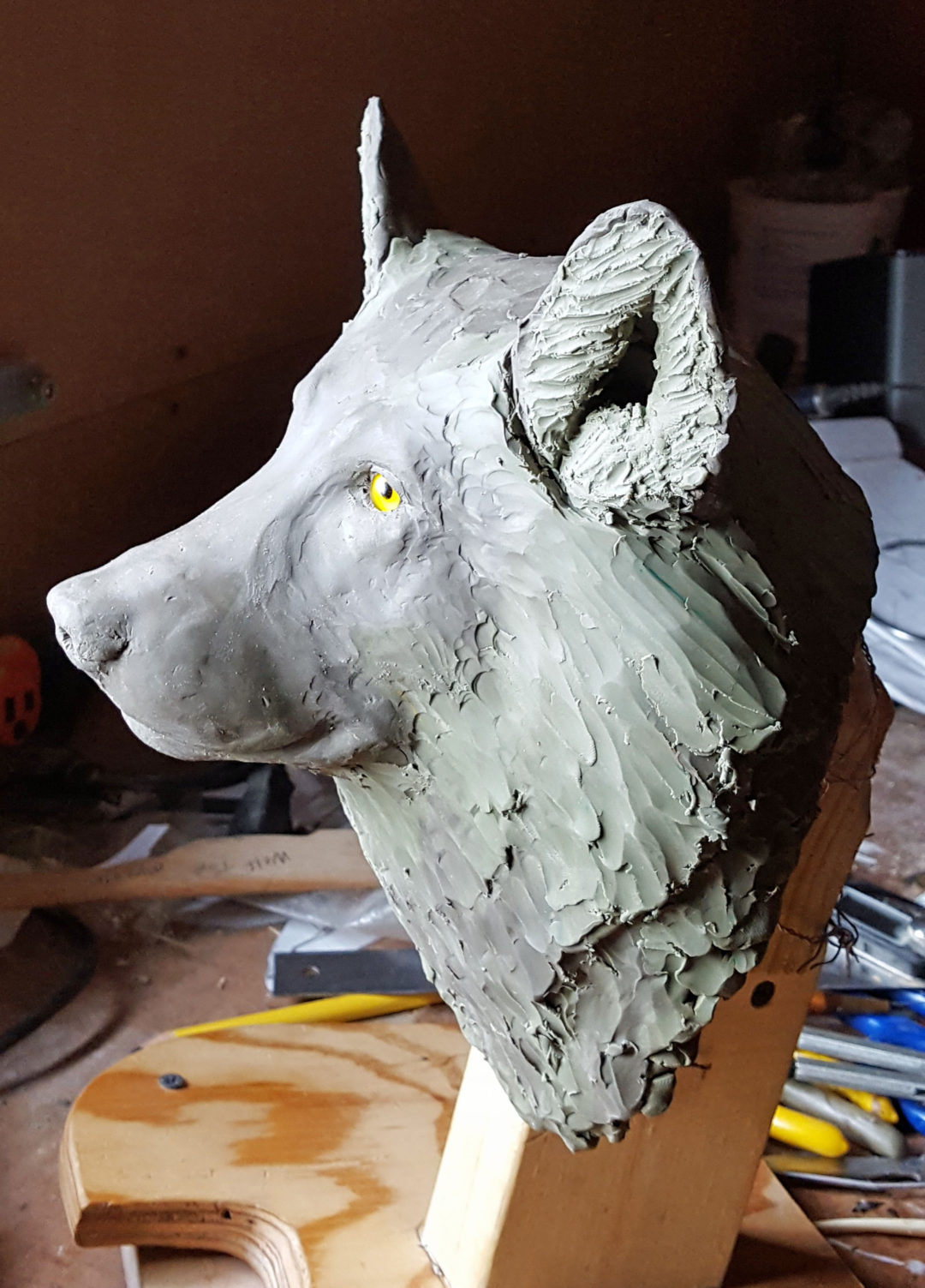 How to create a Gray Wolf sculpture | Wildlife Sculpting